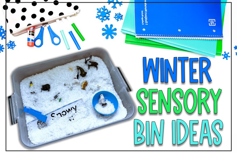 Winter Sensory Bin – Caffeine and Crayons